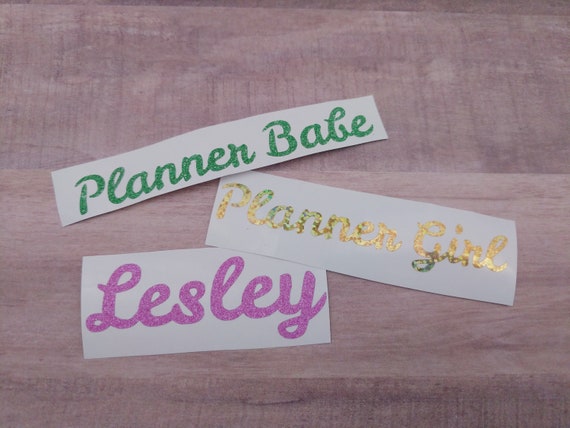 Custom Word Vinyl Stickers Planner Stickers Vinyl decal | Etsy