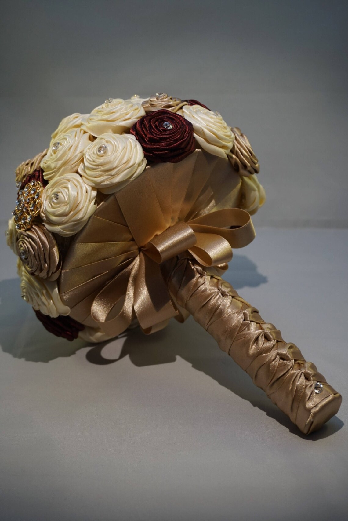 Ribbon Rose Bouquets, Satin Rose Flowers, Ribbon Flowers, Satin Rose ...