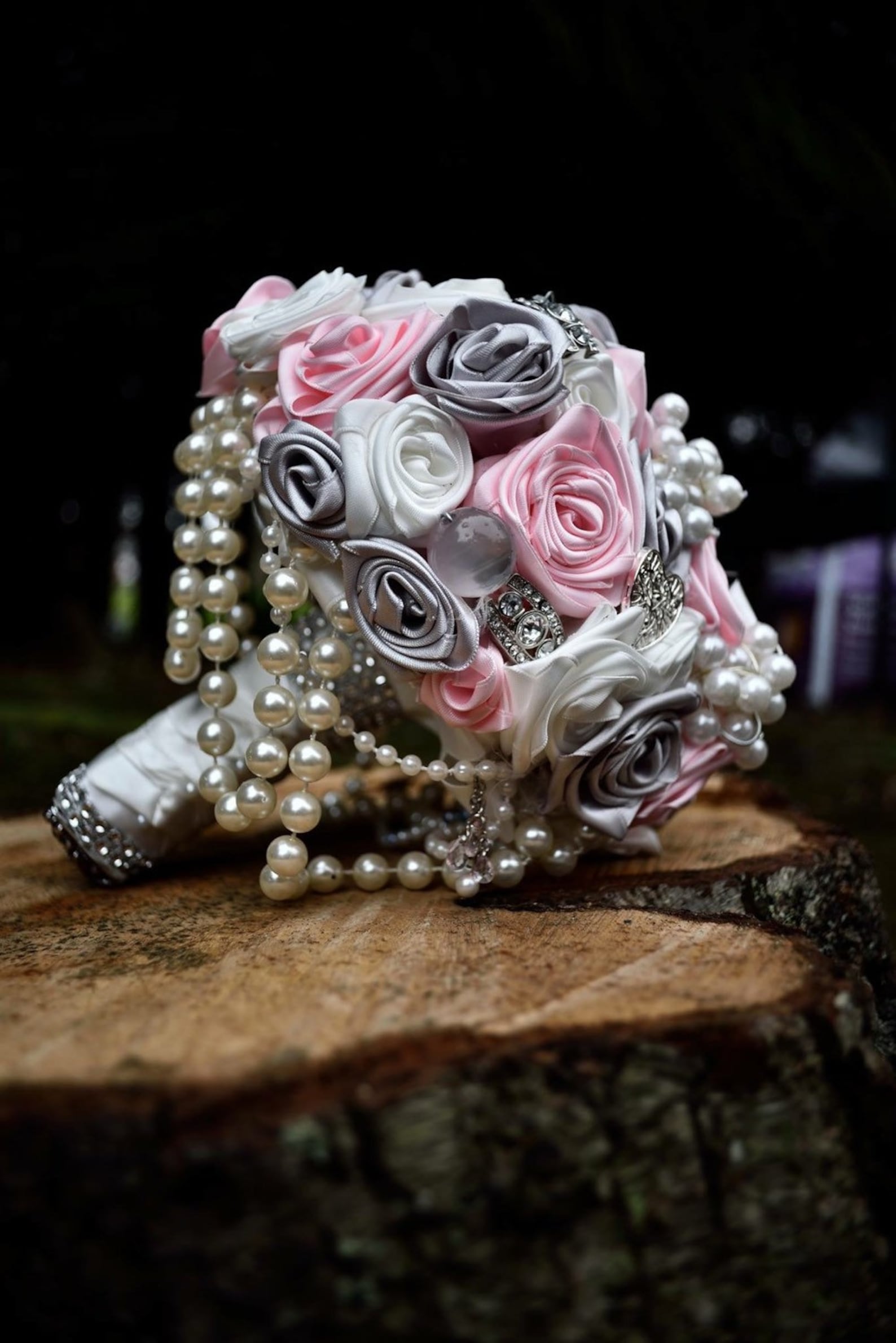 Ribbon Rose Bouquets, Satin Rose Flowers, Ribbon Flowers, Satin Rose ...