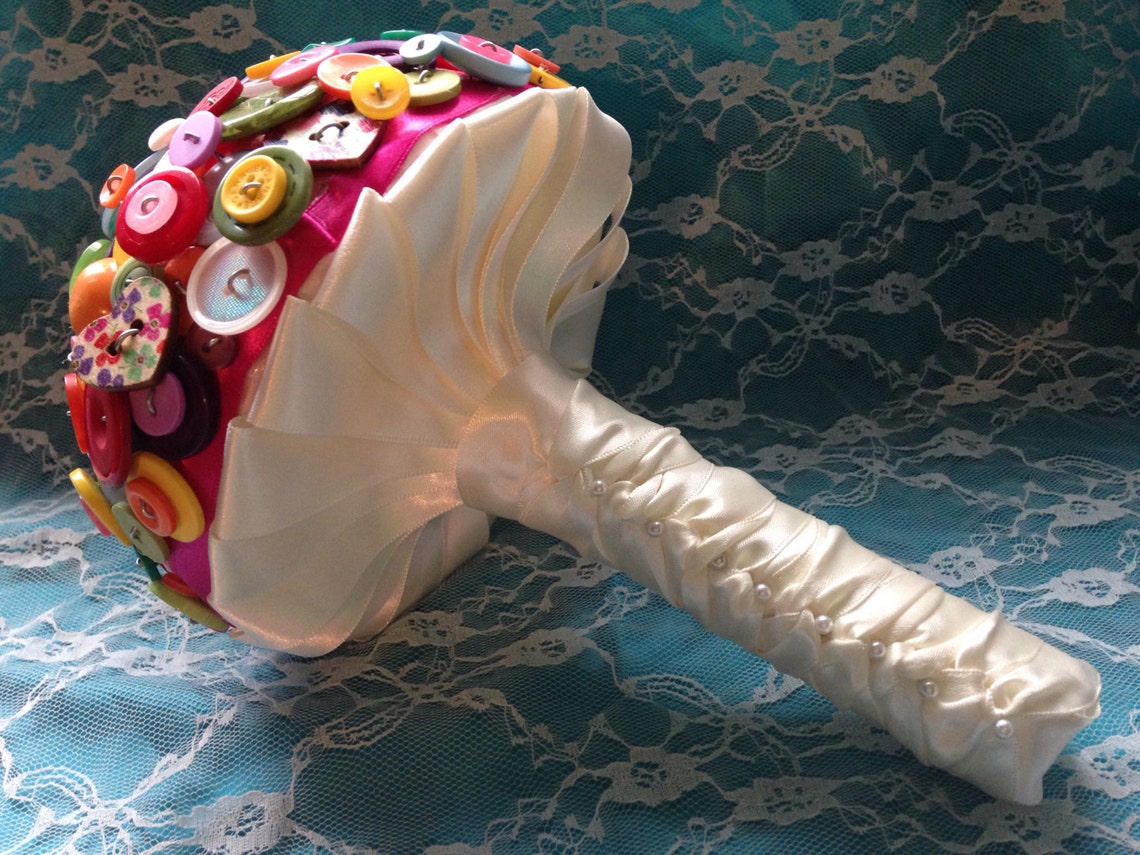 Button Bridal Bouquet Button Bouquet Wedding Bouquet - Etsy