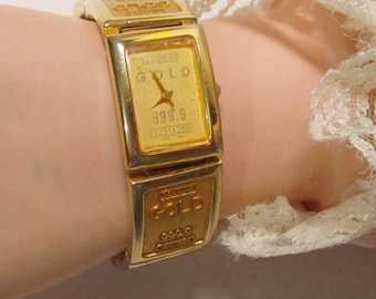 Gold vintage watch | Etsy