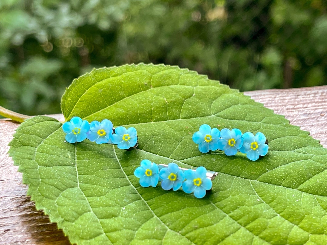 Blue Forget Me Not Pin, Tiny Floral Brooch, Alzheimer's Disease ...