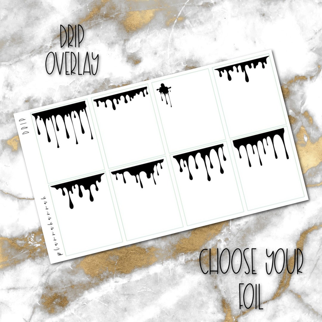 Drip Foiled Overlays - Etsy