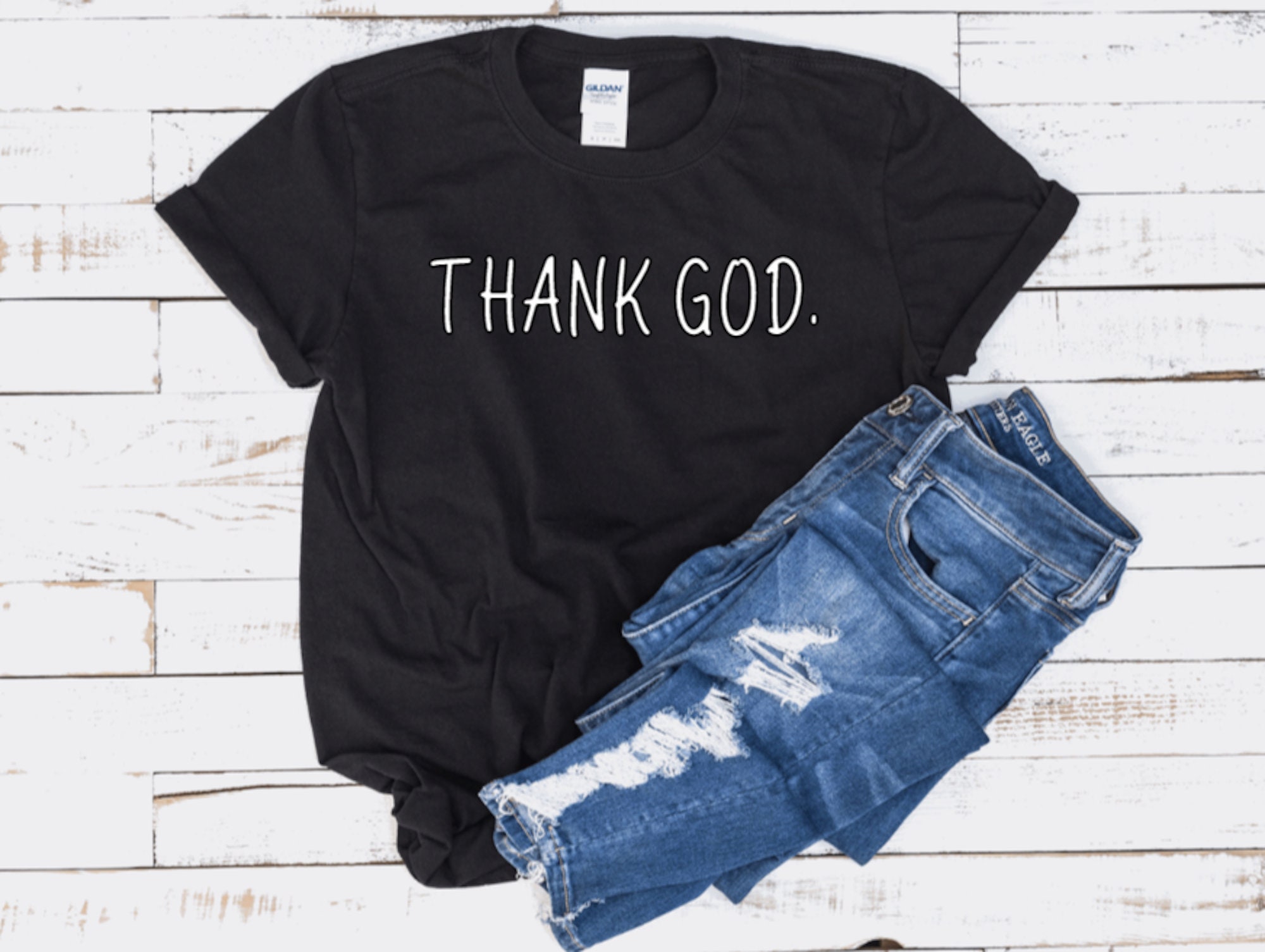 Thank God Tee - Etsy