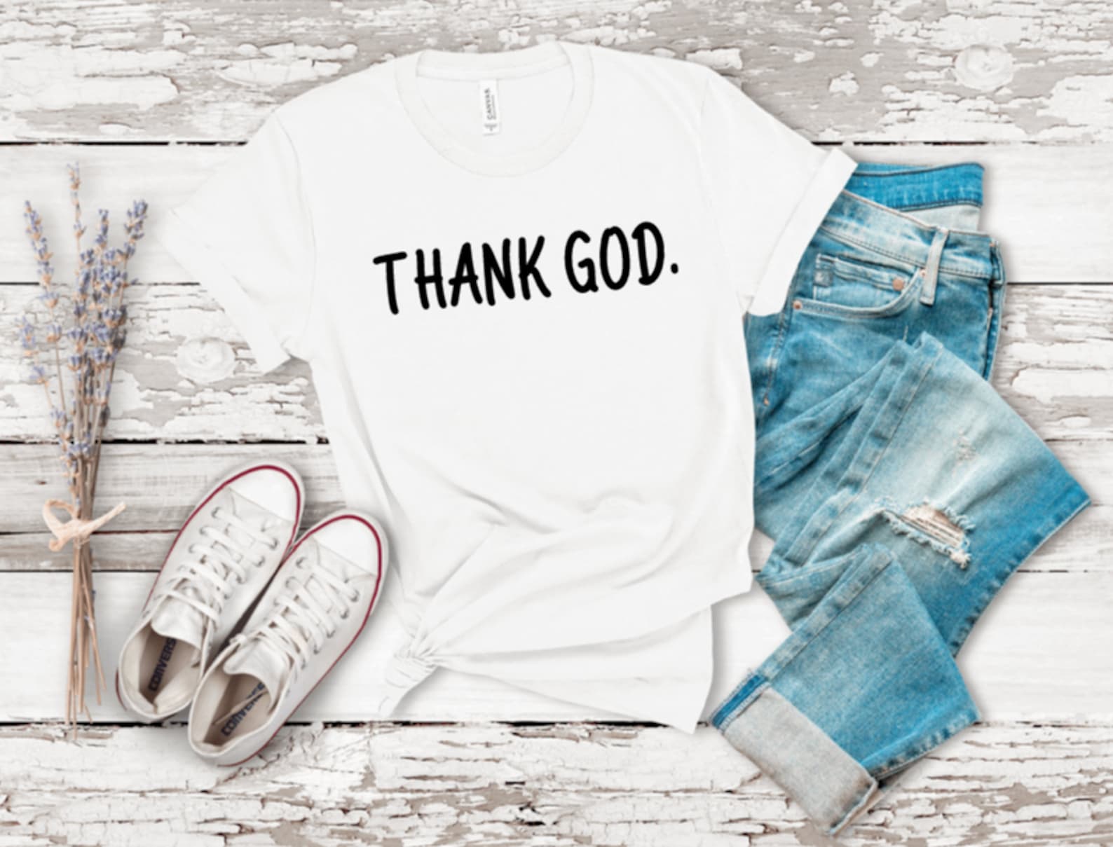Thank God Tee - Etsy