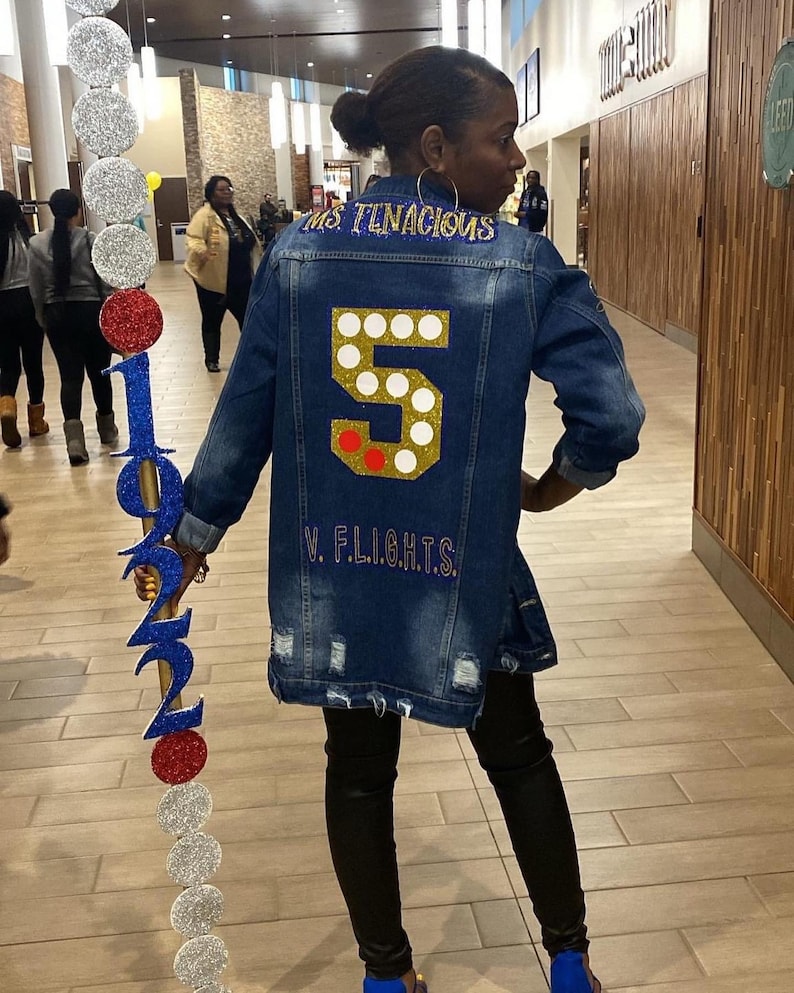 Greek Customized Longline Denim Jacket - Etsy