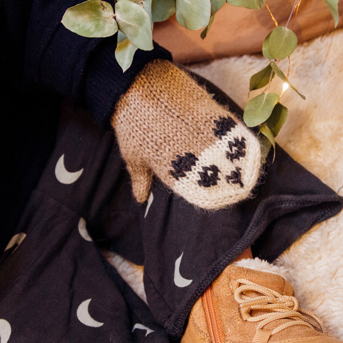 Panda Mittens Knitting Pattern for Babies and Children. PDF Knitting ...