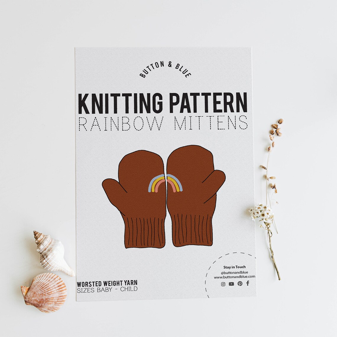 Rainbow Mittens PDF Knitting Pattern. Mittens Knitting Pattern - Etsy