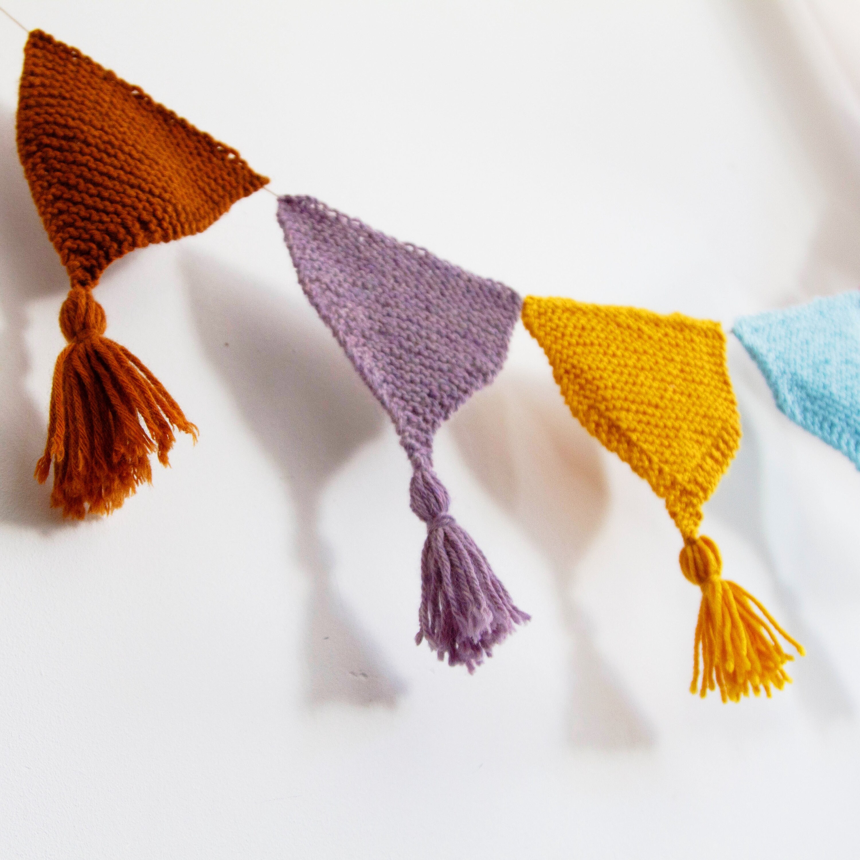 Knitted Bunting Knitting Pattern Pdf Download Tassel Bunting - Etsy UK