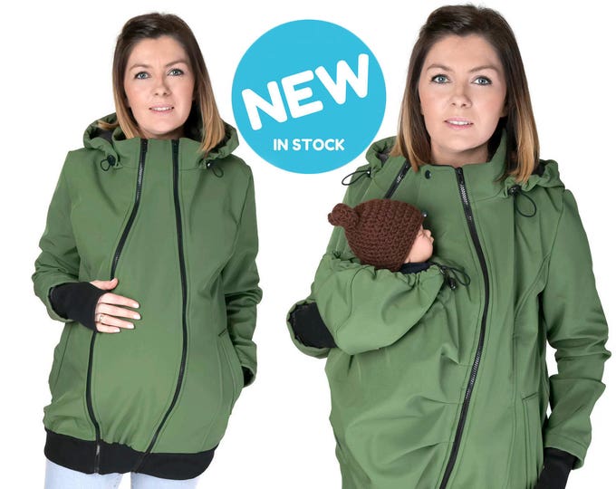 NEW Softshell Babywearing Jacket, Maternity Coat, Carrier Jacket ...