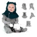Hooded Cowl Baby Hat, Bear Ears, Bear Hat, Toddler Neck Warmer, Kid ...