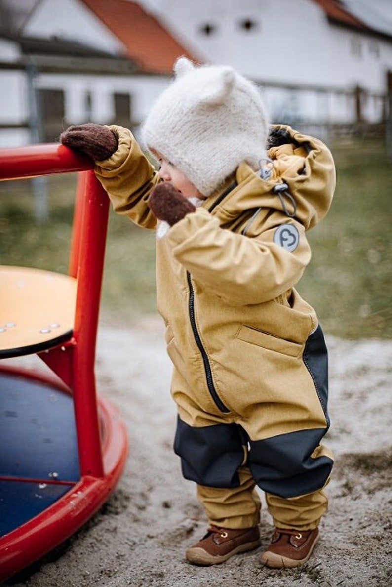 LEO Kids Outdoor Softshell OVERALL Water Resistant Windbreak - Etsy