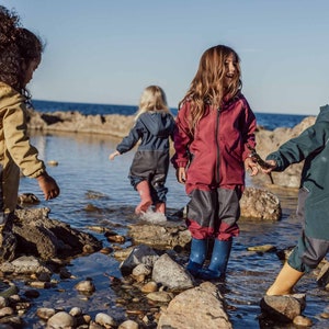 LEO Kids Outdoor Softshell OVERALL, Water Resistant Windbreak Softshell ...