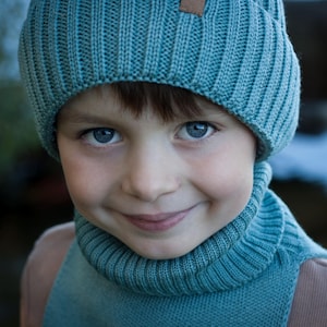 Merino Wool Fall Beanie for Kids – Knitted Baby Hat for Girls & Boys ...