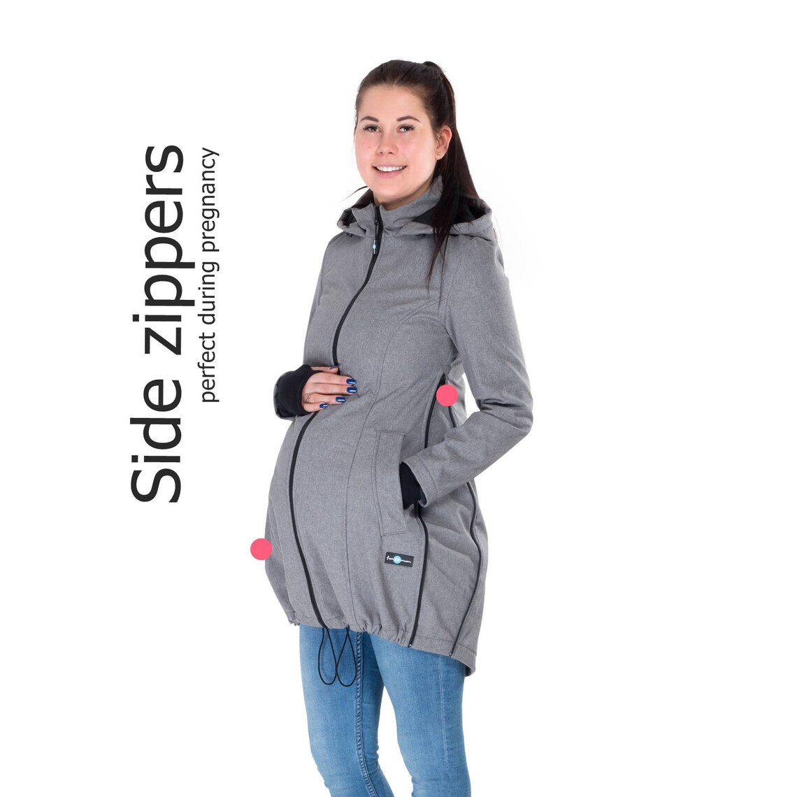 SOFTSHELL COAT Babywearing Coat, Maternity , Carrier Jacket, Carrying ...