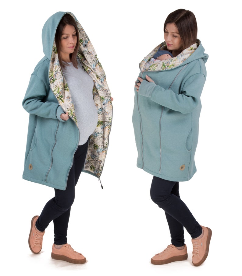 KAYA Babywearing Maternity Coat Jacket Street Style Babycarrier Warmer ...