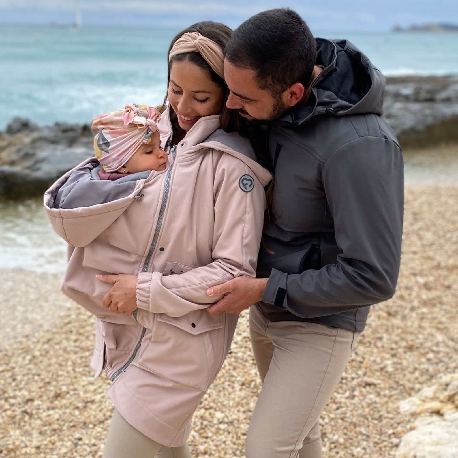 5in1 Babywearing Parka Coat , Maternity Coat, FRONT/BACK Carrying ...