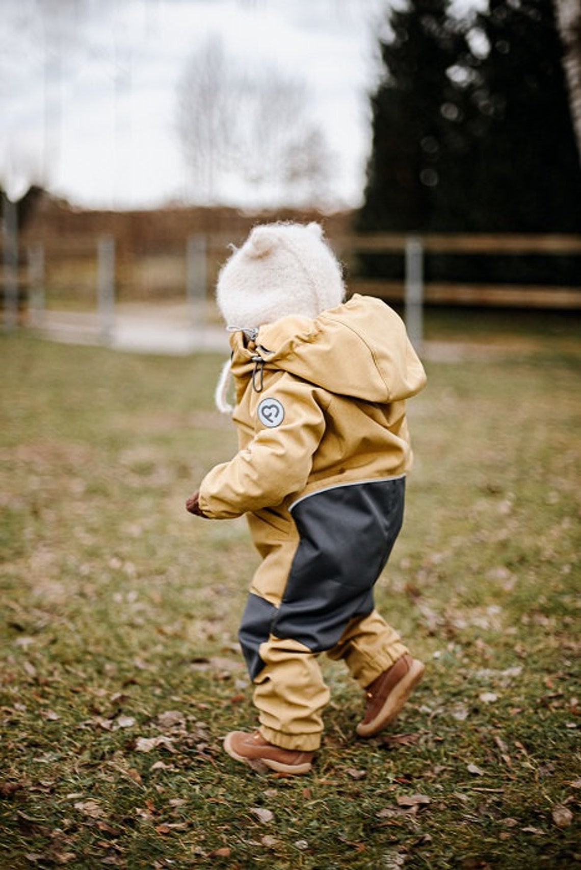 LEO Kids Outdoor Softshell OVERALL, Water Resistant Windbreak Softshell ...