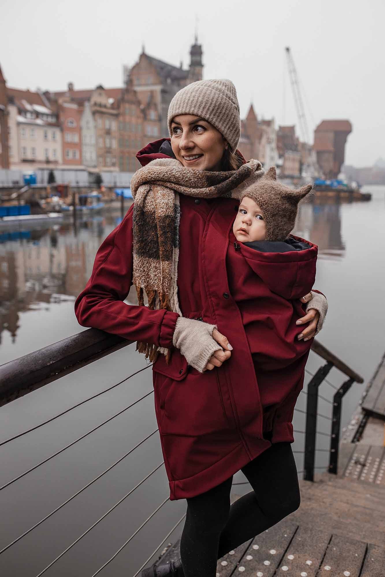 5in1 Babywearing Softshell Parka Coat , Maternity Coat, FRONT/BACK ...
