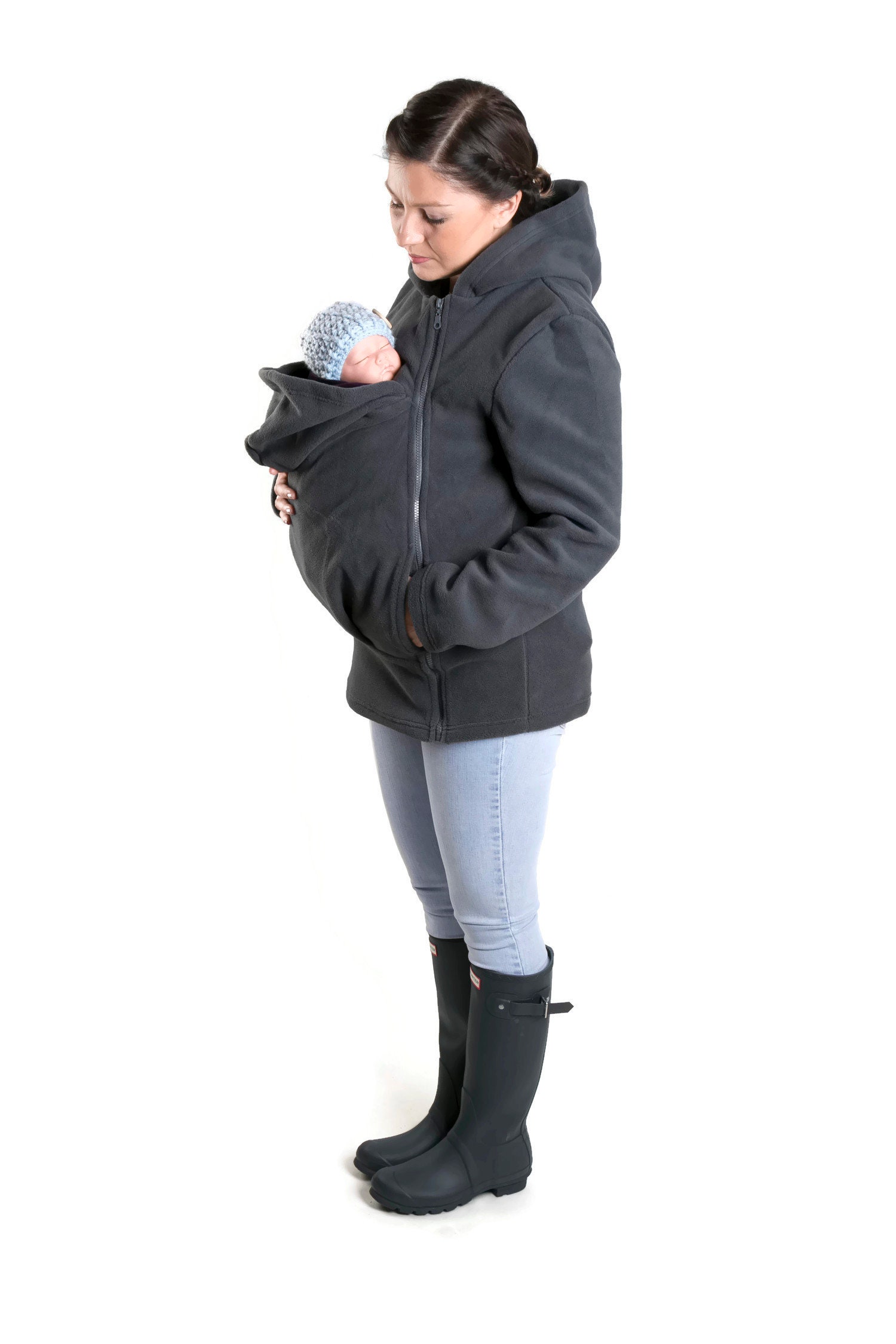 BASIC Babywearing Coat Jacket Baby Carrier Hoodie Kangaroo Jacket for ...