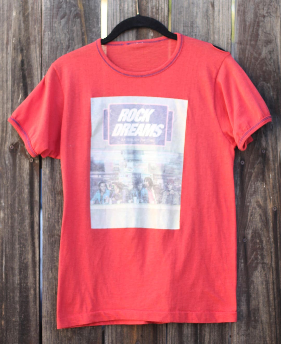 Extremely Rare Vintage 1975 Rock Dreams Magazine Small Red T Shirt - Etsy