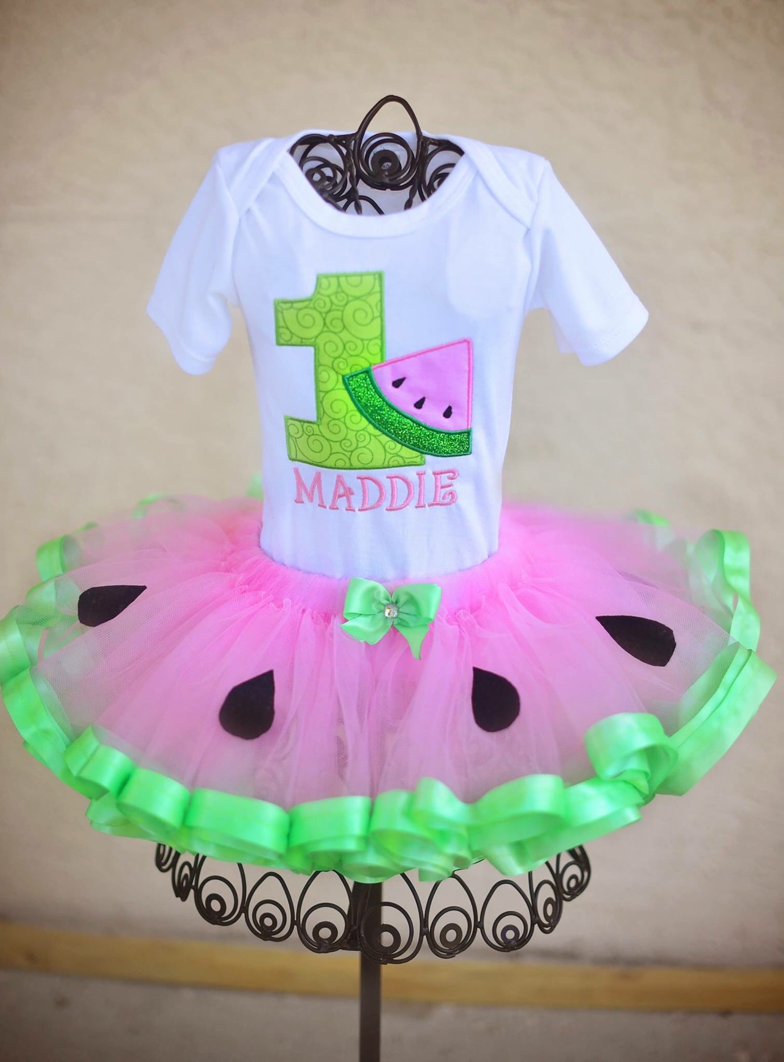 Watermelon Birthday Applique Custom Tutu Set - Etsy