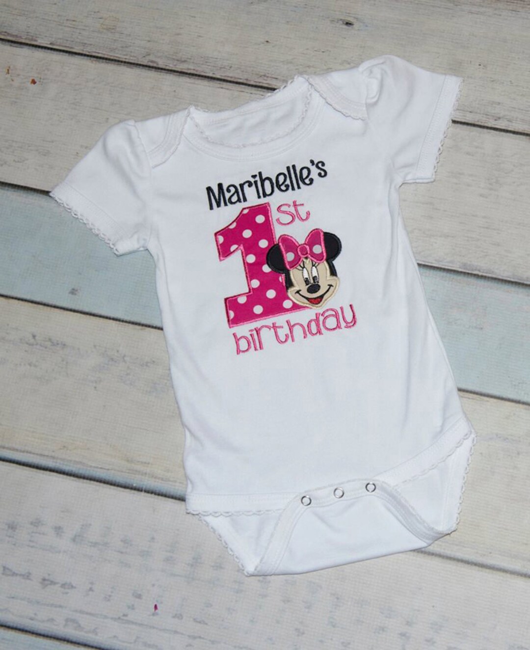 Girly Mouse Birthday Onesie or Shirt Personalized - Etsy