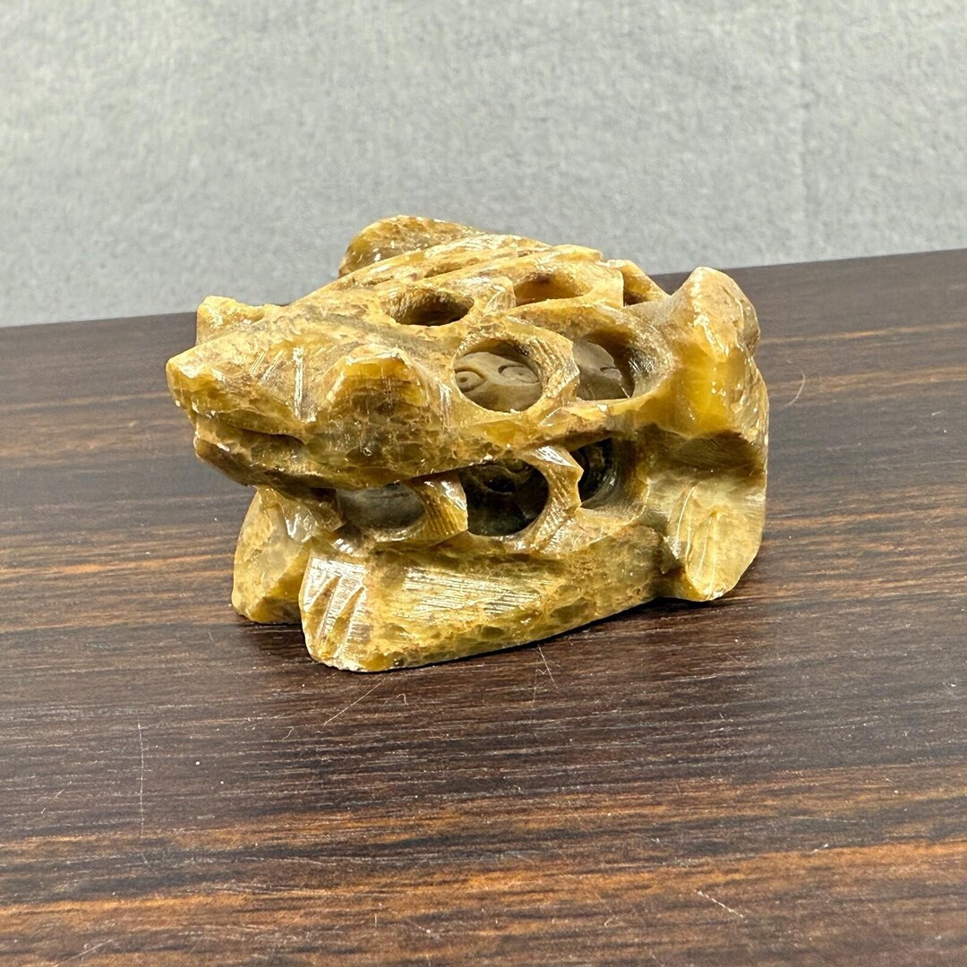 Vintage Hand Carved Stone Mother Frog With Baby Frog Inside Tummy - Etsy