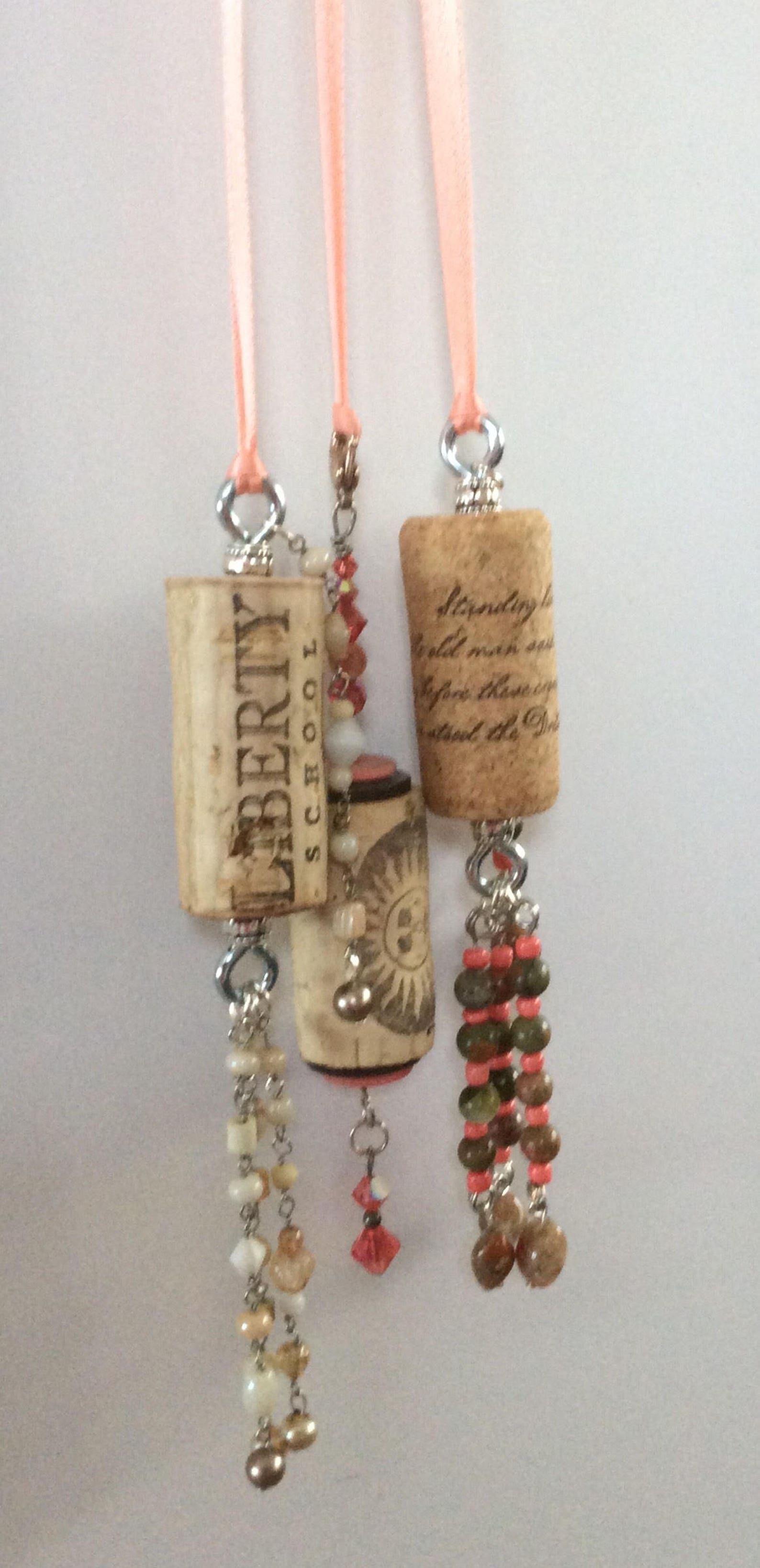 Wine Cork Ornaments, Set of 3 - Etsy