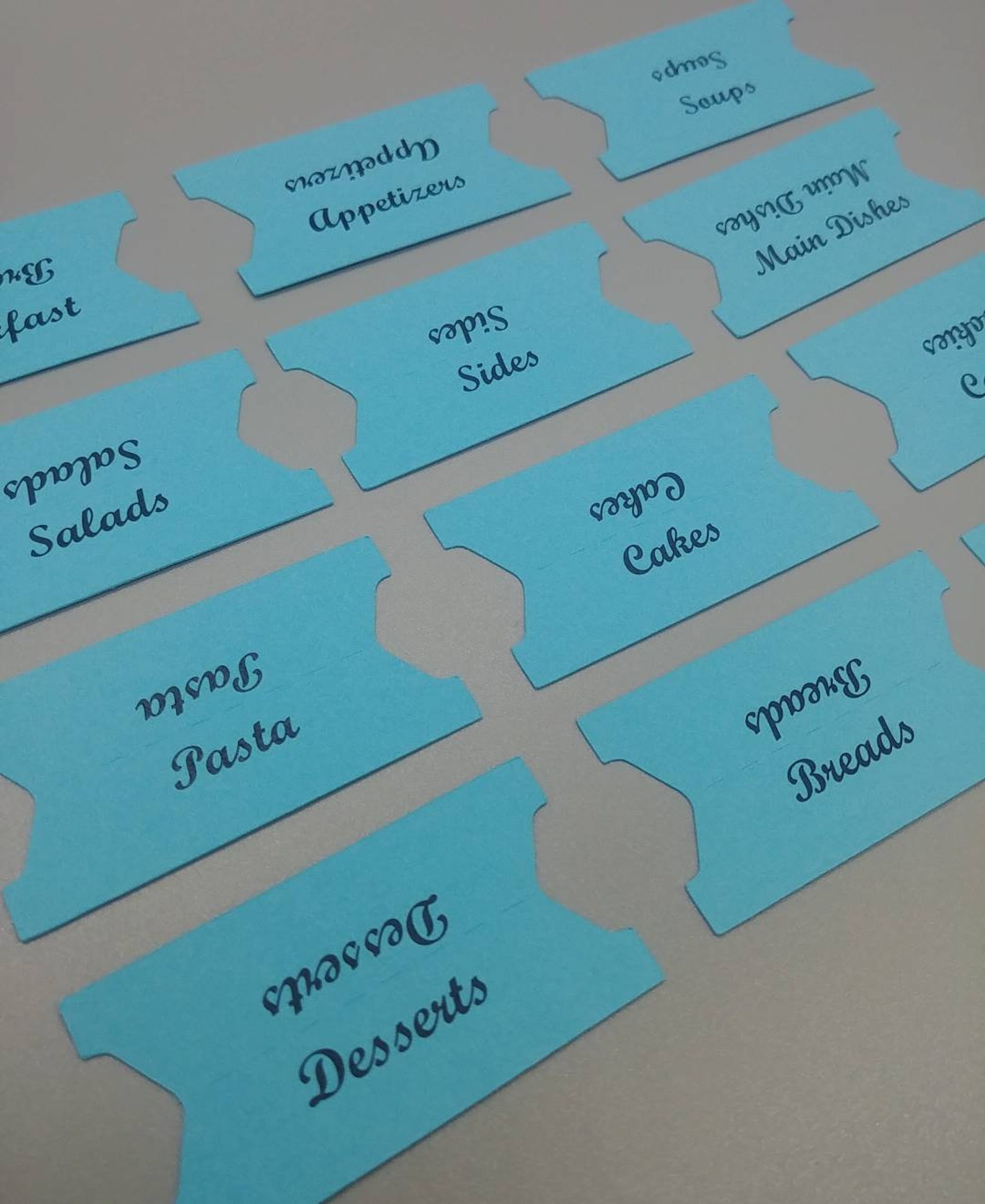 recipe-tabs-build-your-own-recipe-book-blue-recipe-labels-etsy