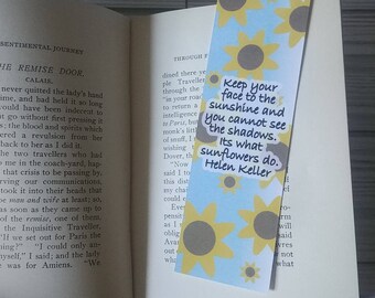 Helen Keller Sunflower Quote - Etsy