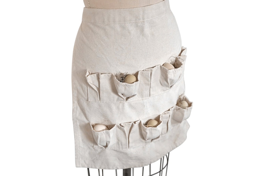 Canvas Egg Apron . Farmhouse Apron . Modern Farmhouse Decor ...