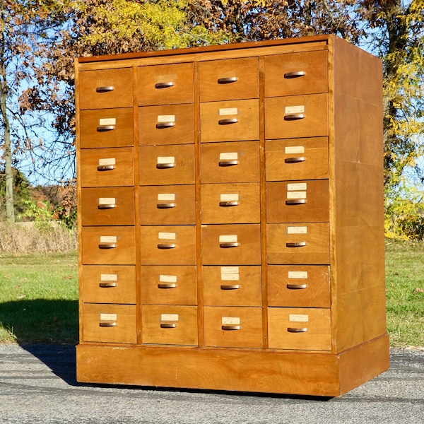 Library Card Catalog Cabinet - Etsy