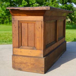 Antique Store Counter Kitchen Island Wood Bar General Store Vintage ...