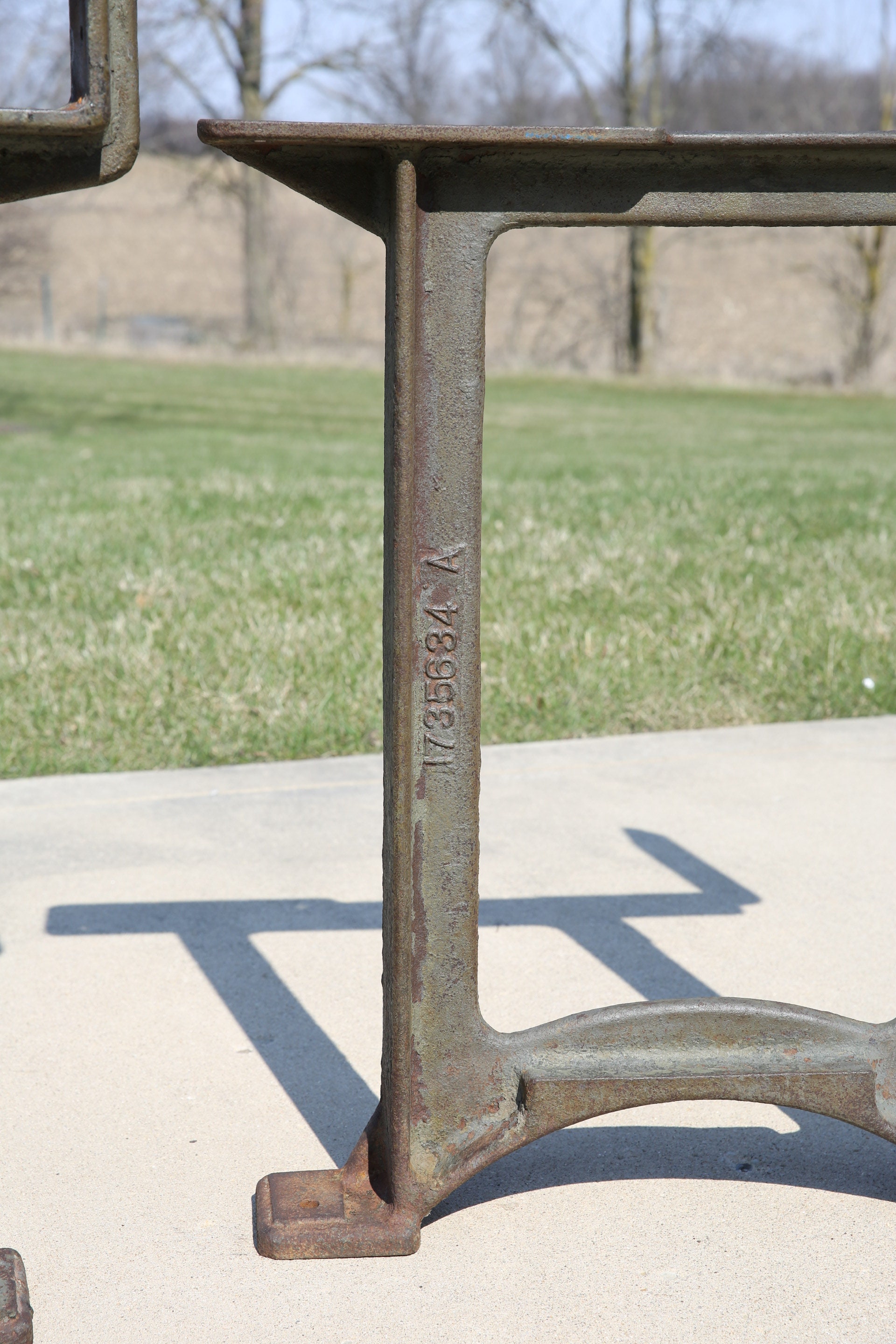 Antique Cast Iron Table Legs Industrial Workbench Desk Kitchen - Etsy