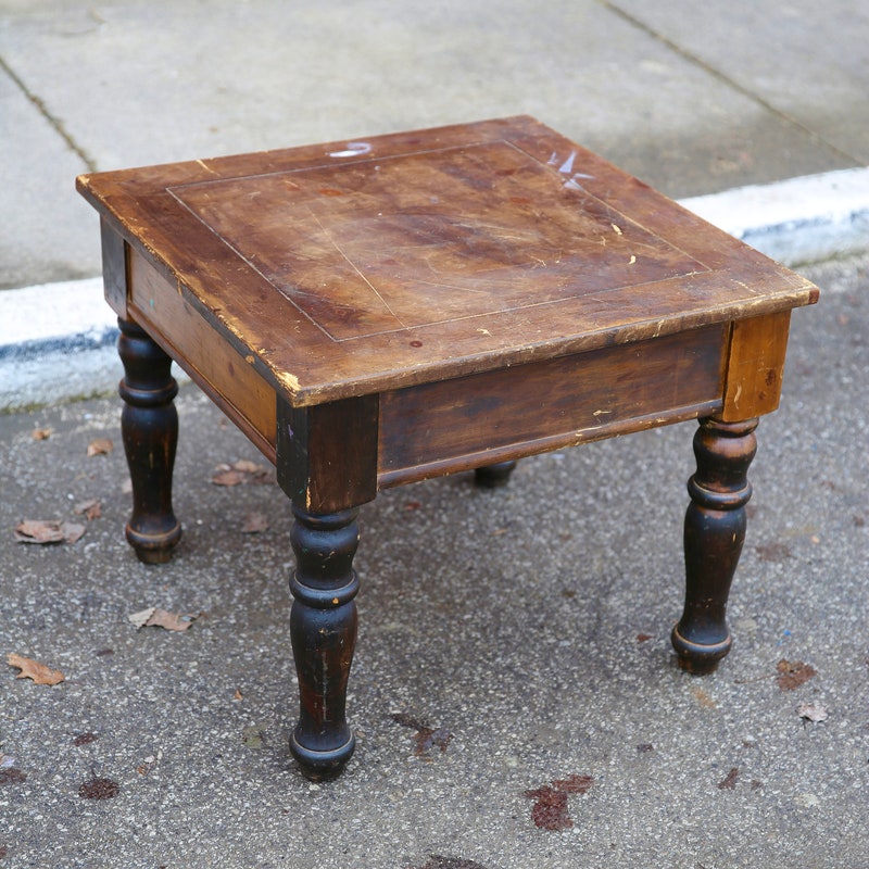 Primitive Side Table - Etsy