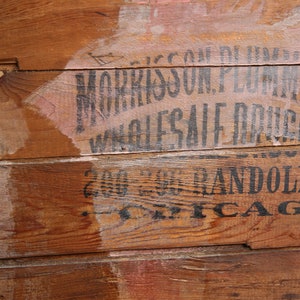 Antique Apothecary Druggist Wood Crate Box Chest Morrison Plummer Co ...