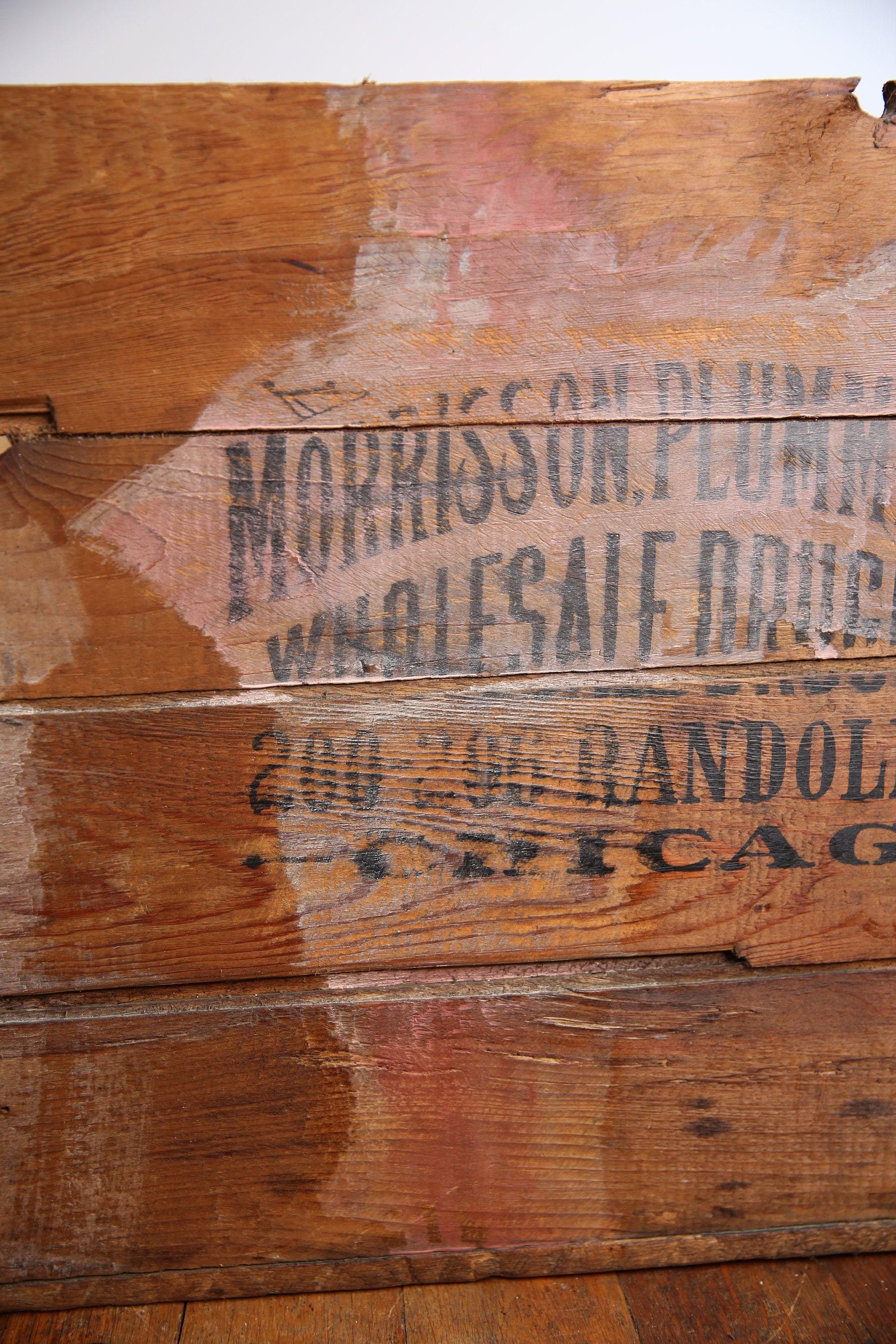 Antique Apothecary Druggist Wood Crate Box Chest Morrison Plummer Co ...