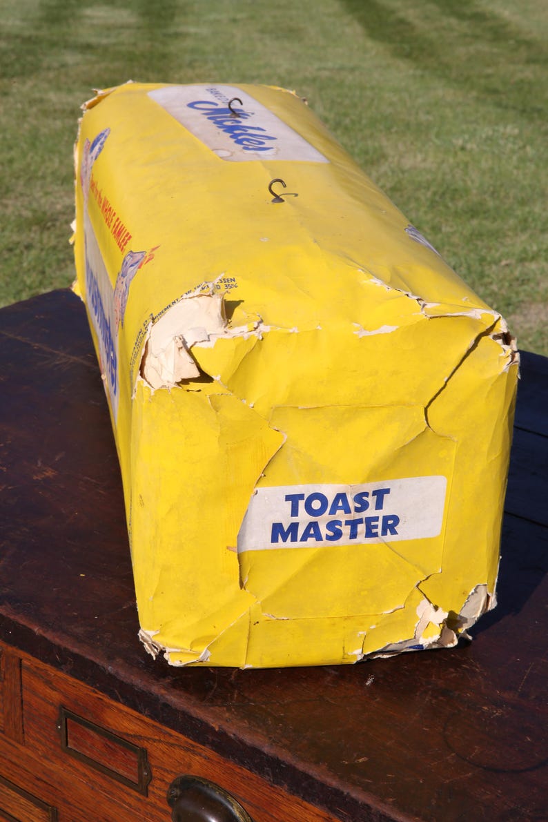 Vintage 1950s Nickles Toastmaster Bread Sign Store Display Bakery Lima ...