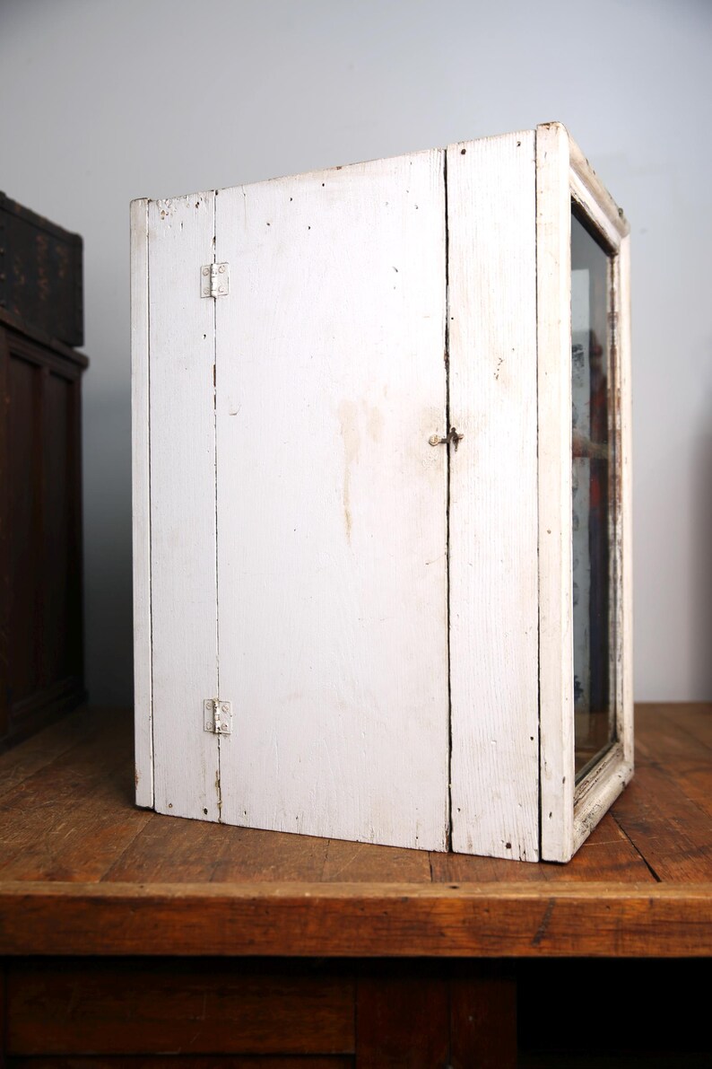 Antique Sauer's Extract Glass Display Cabinet Countertop Store Wood ...
