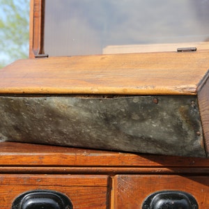 Antique Store Counter Peanut Candy Dispenser Wood Glass Display Case ...