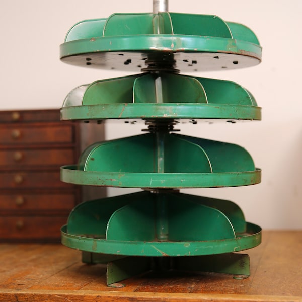 Vintage Rotating Hardware Bin - Etsy