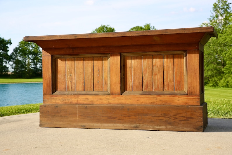 Antique Store Counter Kitchen Island Wood Bar General Store Vintage ...