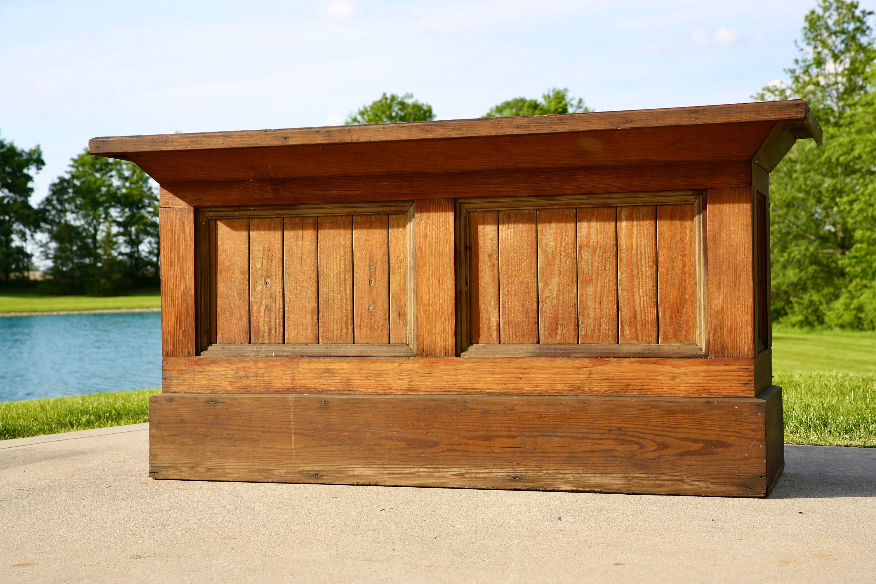 Antique Store Counter Kitchen Island Wood Bar General Store Vintage ...