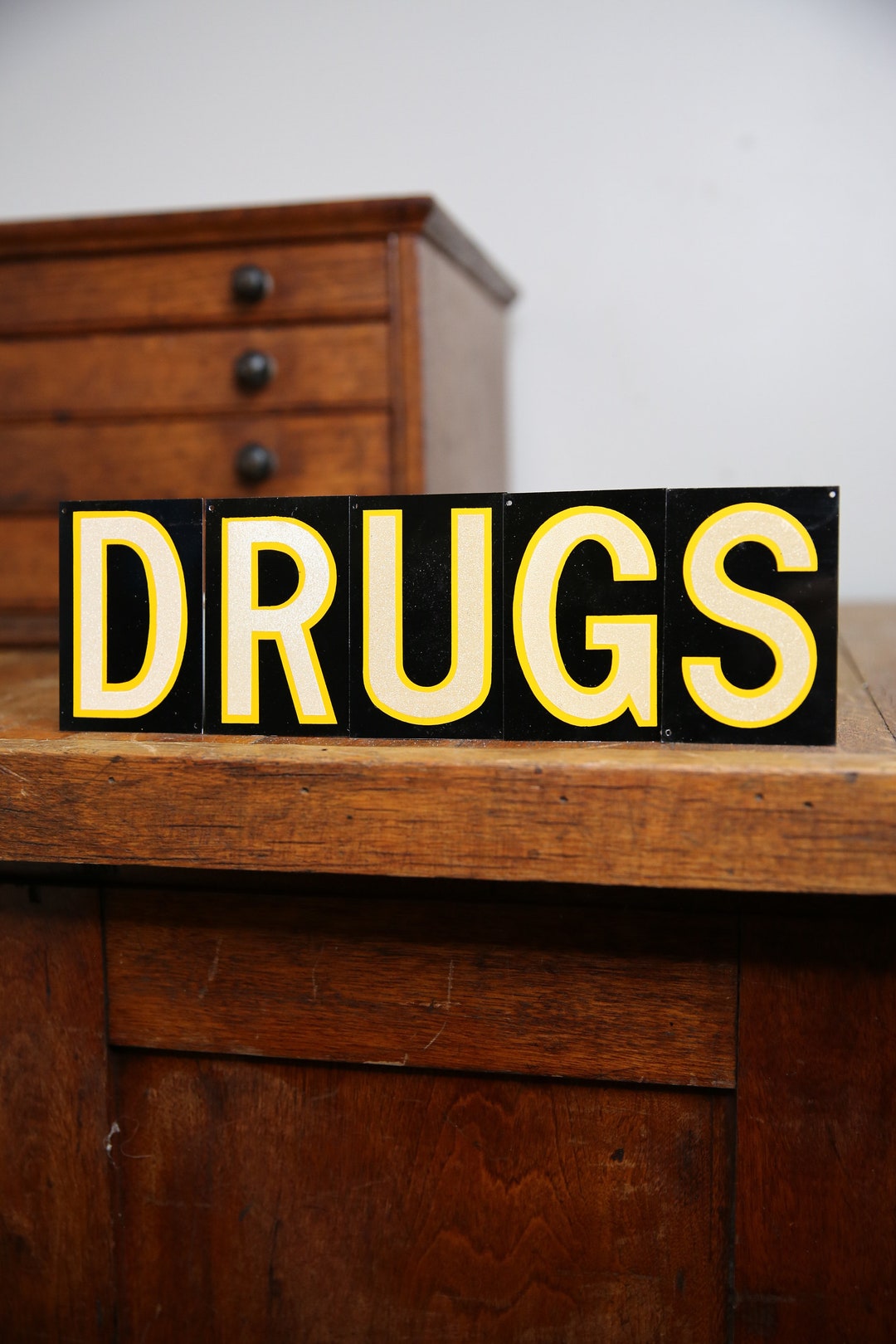 Vintage Apothecary Drug Store Sign Medical Bottles Jars Metal ...