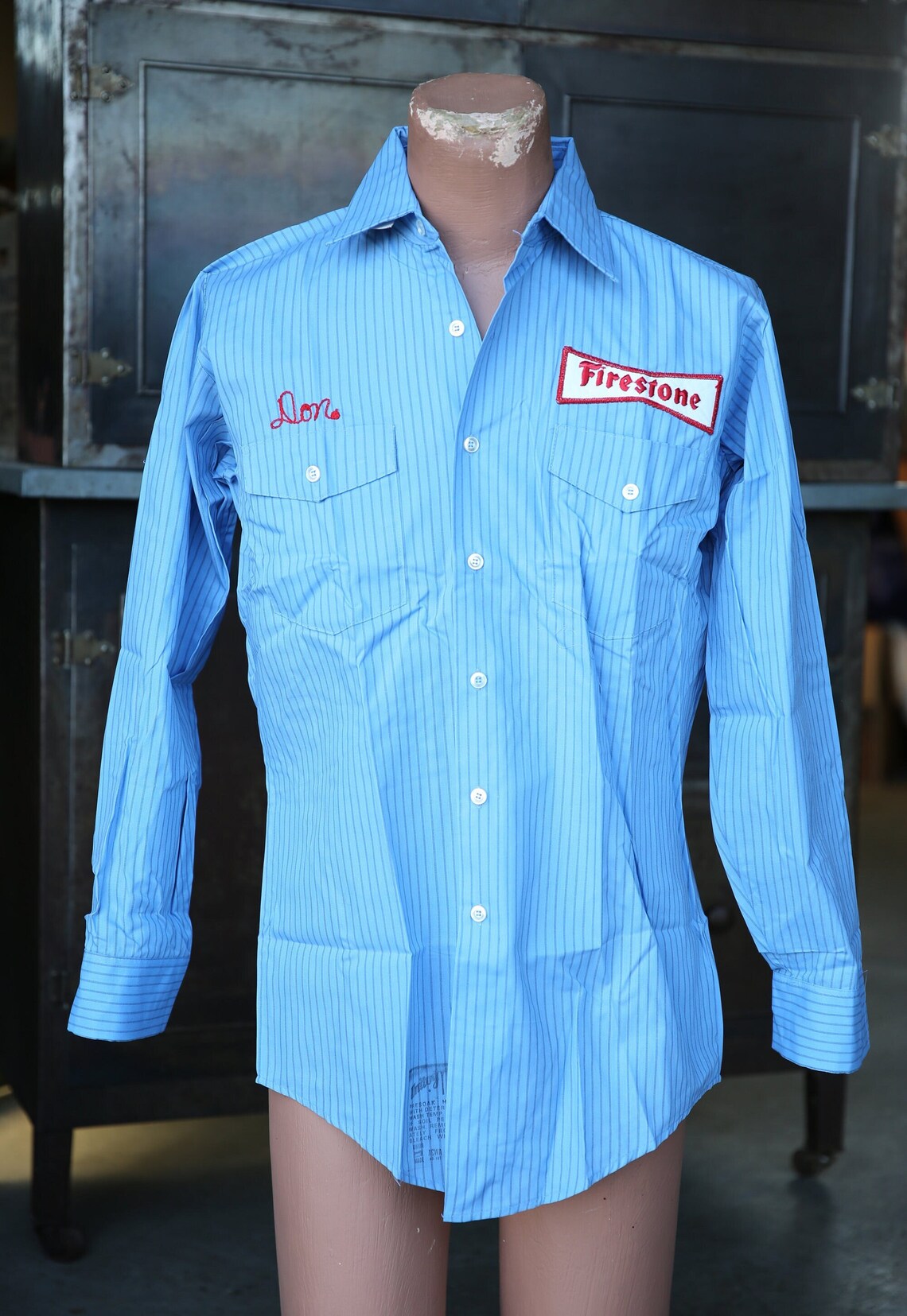 Vintage Firestone Gas Station Uniform Work Shirt Deadstock - Etsy