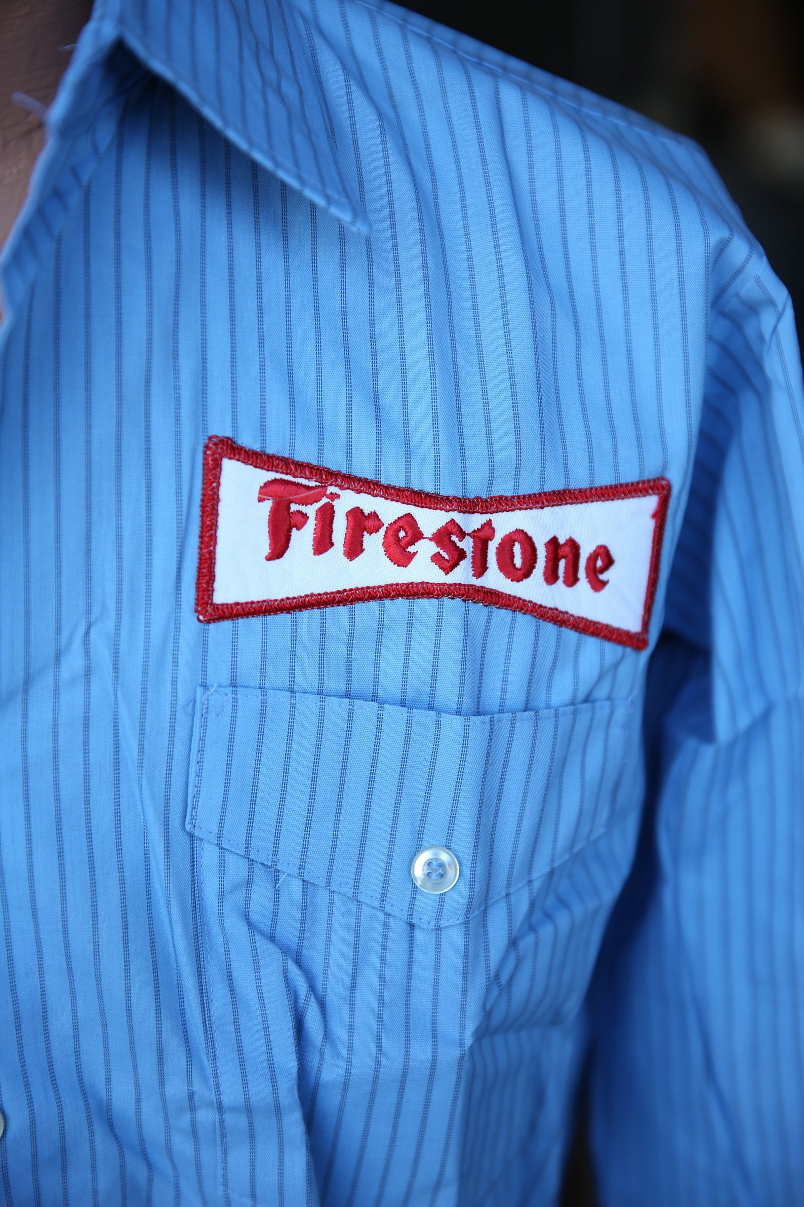 Vintage Firestone Gas Station Uniform Work Shirt Deadstock - Etsy