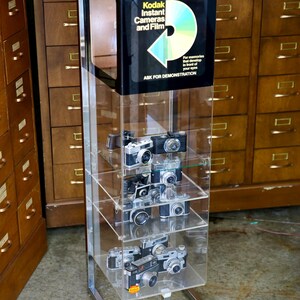 Vintage Kodak Camera Store Display Case Film Cabinet Light up Box RARE ...
