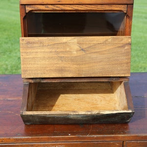 Antique Store Counter Peanut Candy Dispenser Wood Glass Display Case ...