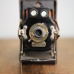 Antique Kodak Folding Pocket 1A Camera Red Bellows Dual View Finder ...